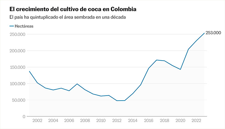 Producción de coca en Colombia creció 53% y el Chocó es zona de ...